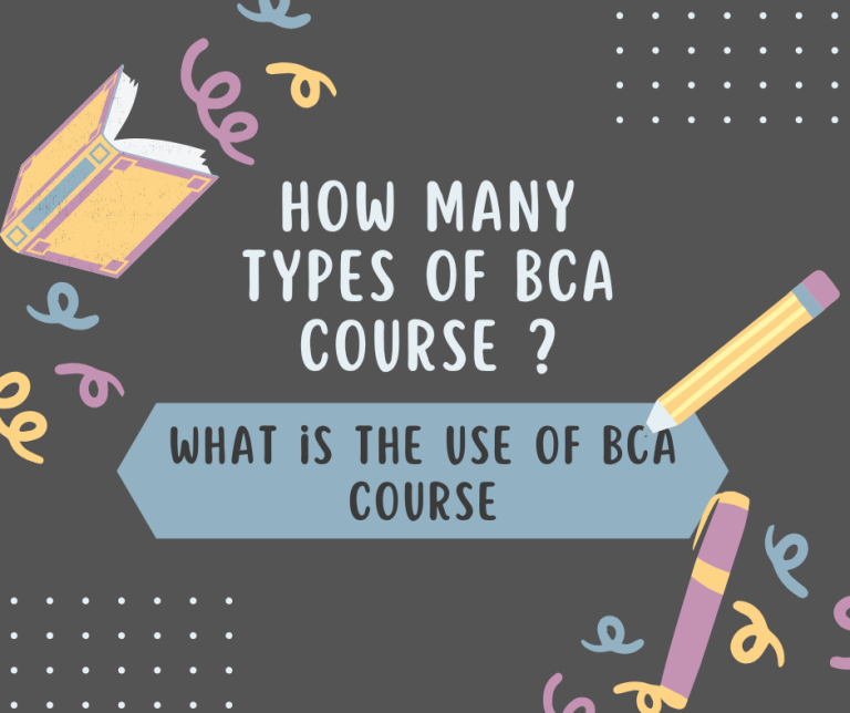 How Many Types of BCA Course | What is use of BCA Course - Longowal ...